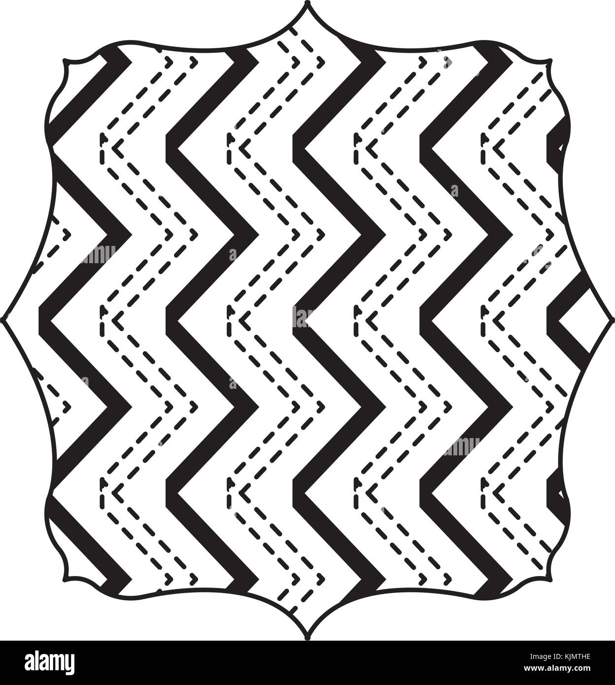 Isolated pattern frame design Stock Vector Image & Art - Alamy