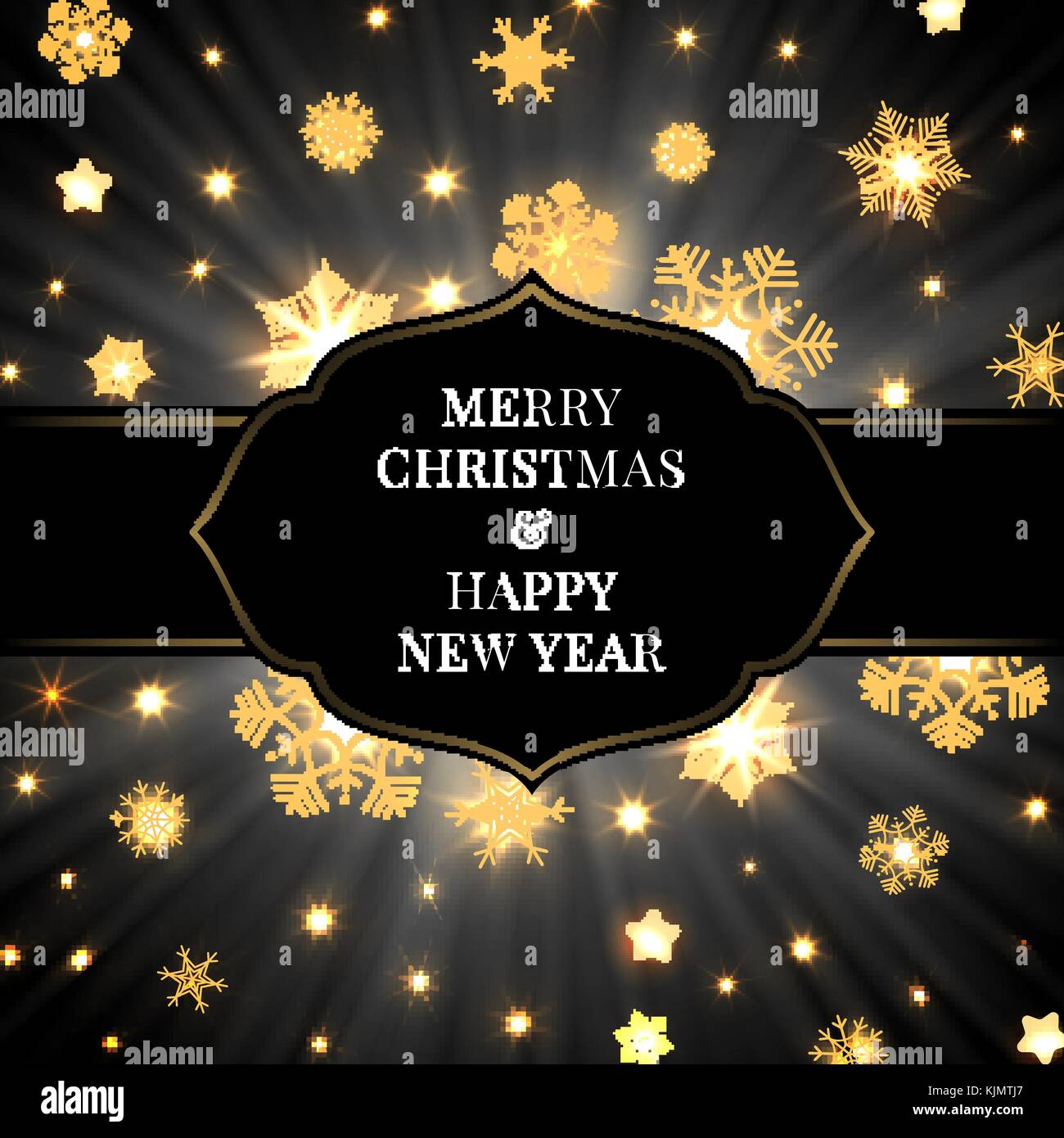 Golden christmas ball santa Stock Vector Images - Alamy