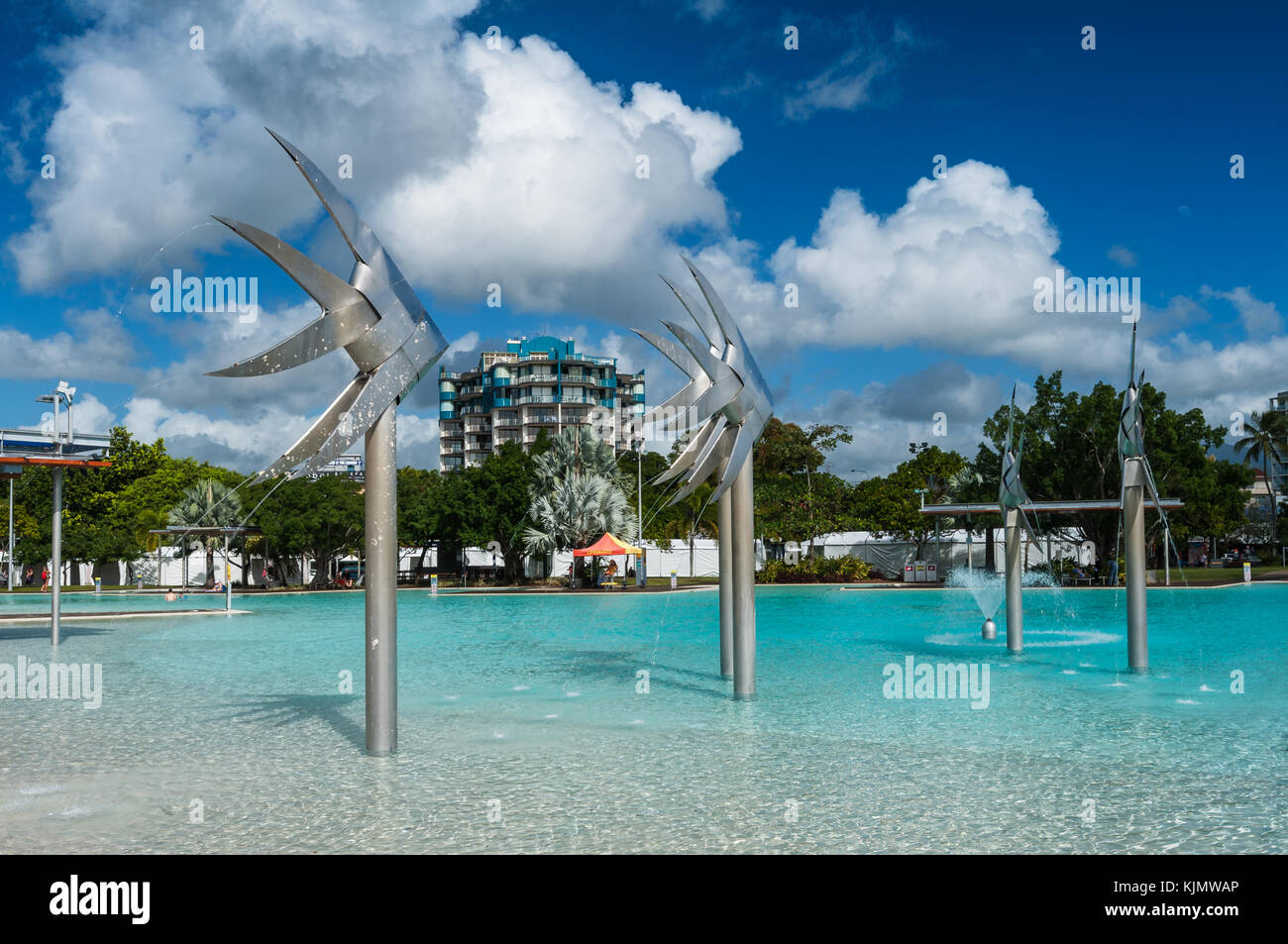 Famous Esplanade Lagoon in Cairns Stock Photo - Alamy