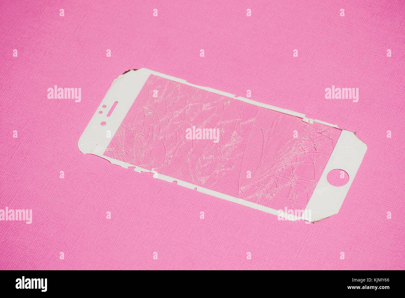 Modern mobile smartphone with broken screen color Stock Photo - Alamy