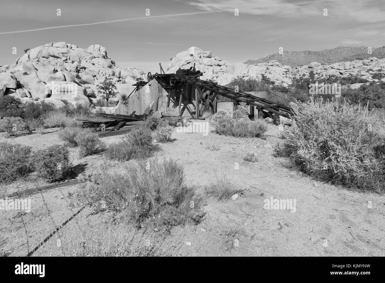A Rotting gold mill at the Joshua Tree National park Stock Photo - Alamy