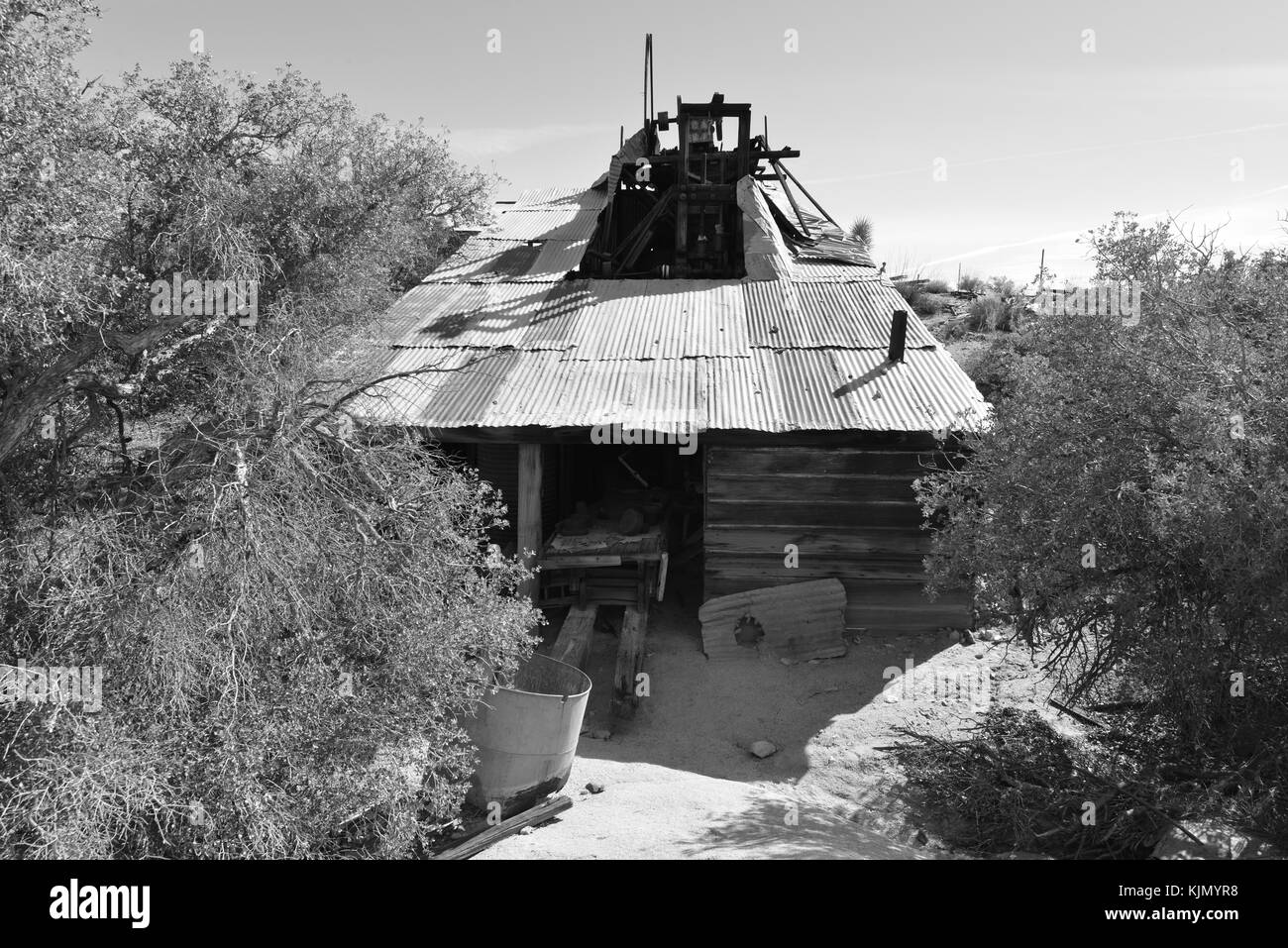 A Rotting gold mill at the Joshua Tree National park Stock Photo - Alamy