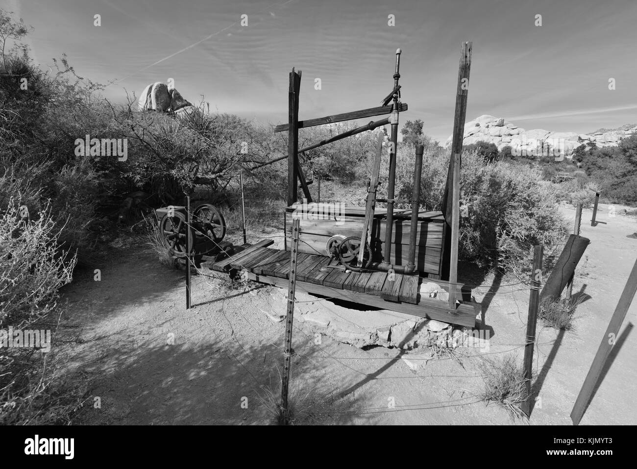 A Rotting gold mill at the Joshua Tree National park Stock Photo - Alamy