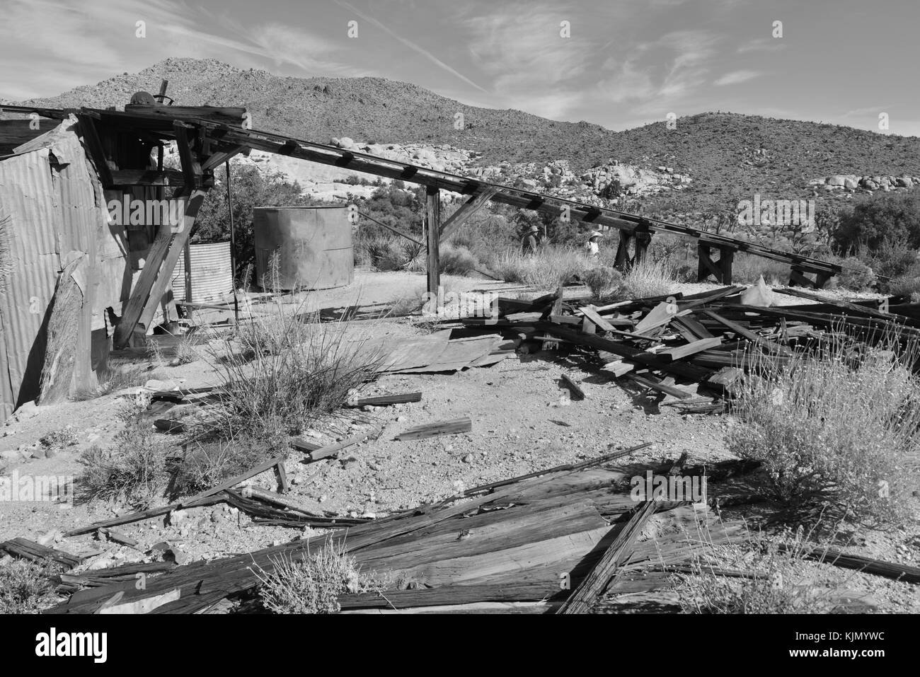 A Rotting gold mill at the Joshua Tree National park Stock Photo - Alamy