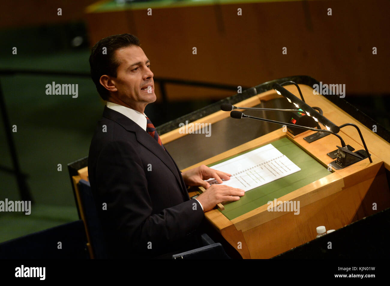 NEW YORK, NY - SEPTEMBER 20: Mexican President Enrique Pena Nieto ...