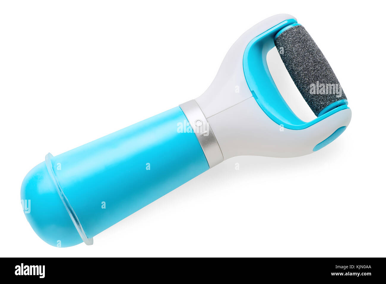 Electric roller file to remove rough skin. Isolated on white, clipping ...