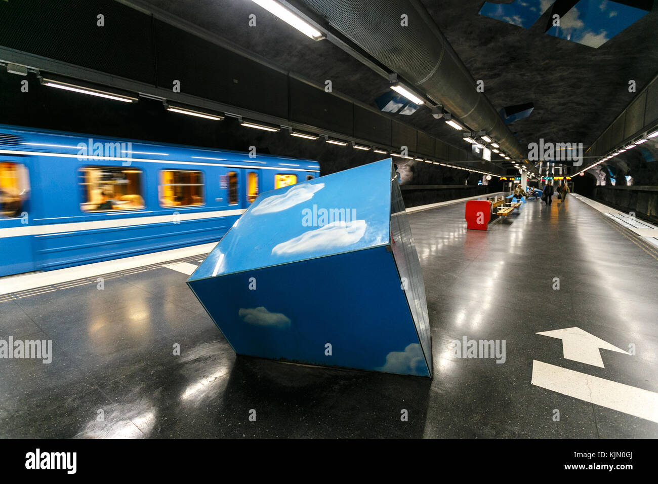 STOCKHOLM, SWEDEN - 22nd of May, 2014. Stockholm subway, Sweden ...
