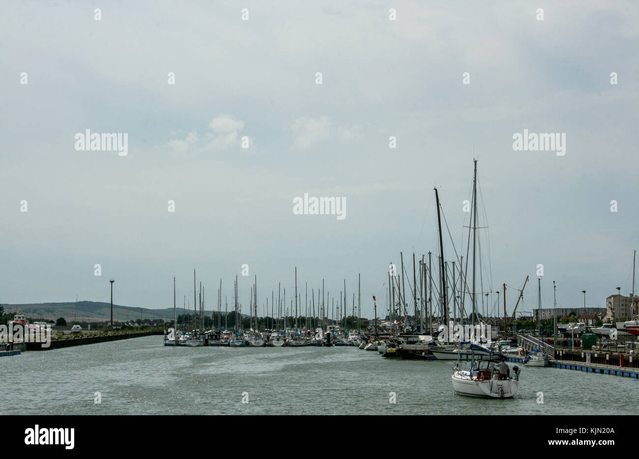Port Beach Calais France the Northern French Town of Calais Stock Photo ...