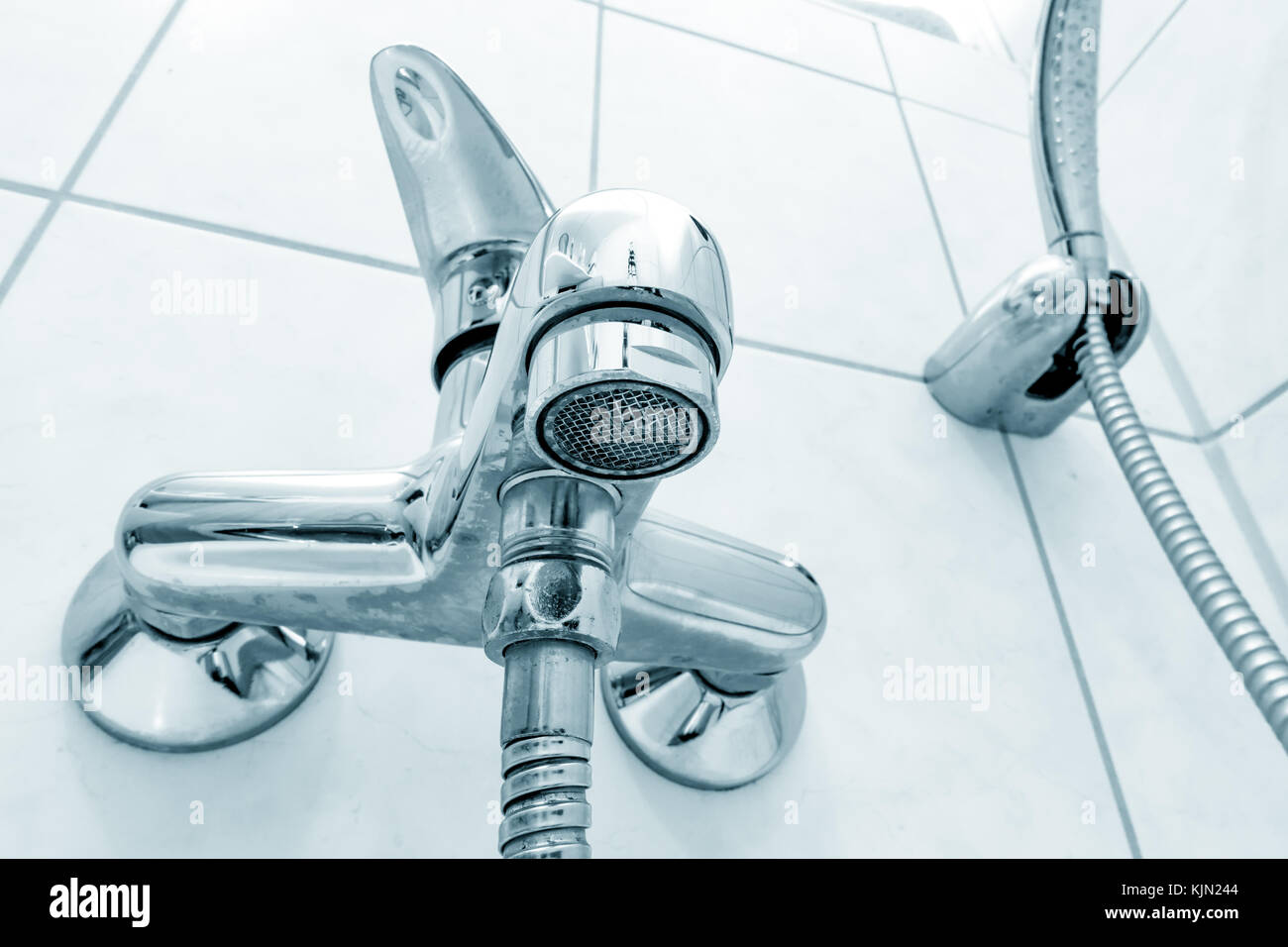 Water tap in bathroom Stock Photo - Alamy