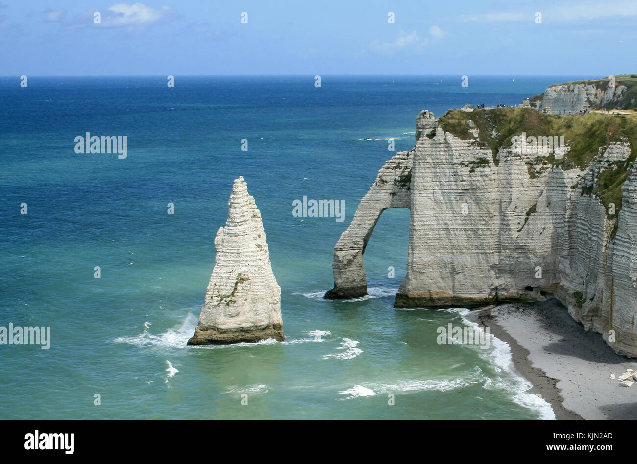 The Manneporte arch near Etratat, Normandy, France Stock Photo - Alamy