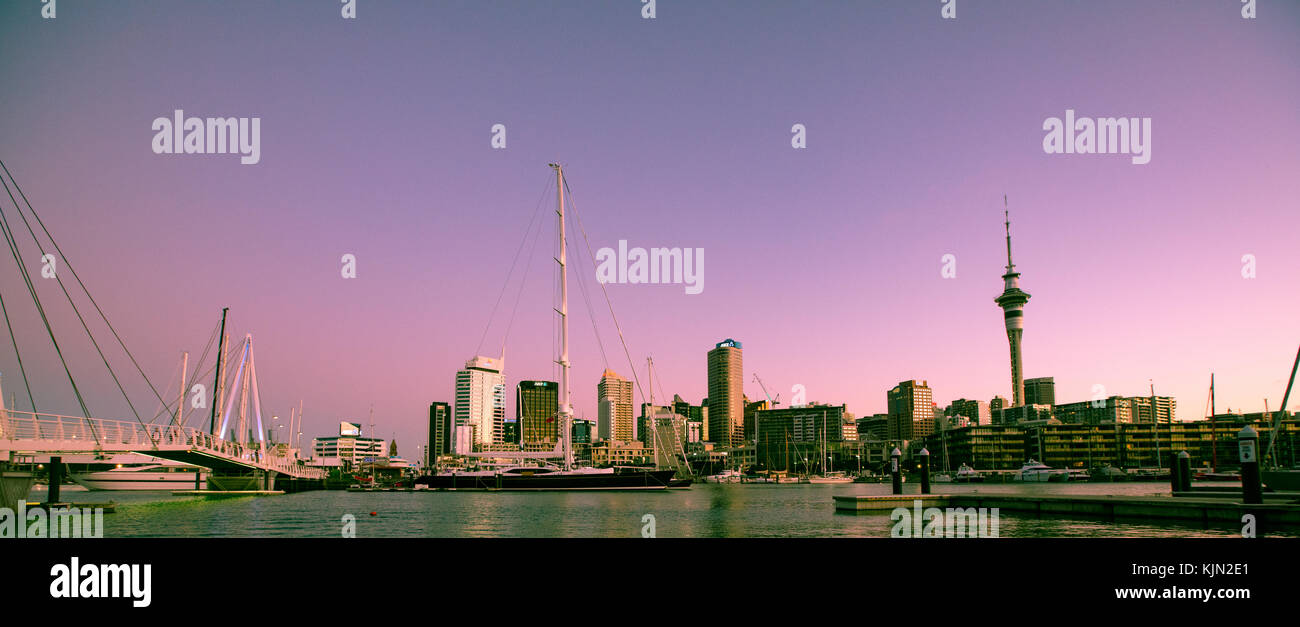 Auckland new zealand night hi-res stock photography and images - Alamy