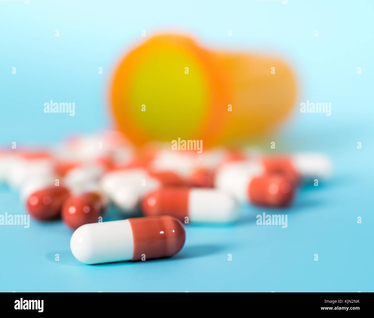 Capsule with vitamins or biological additives, Dietary supplement Stock ...