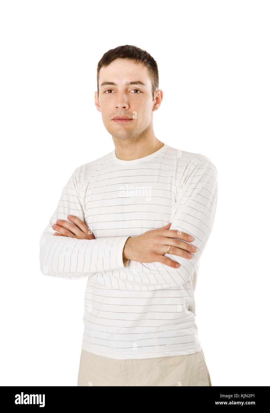 Closeup portrait of young man isolated on white Stock Photo - Alamy