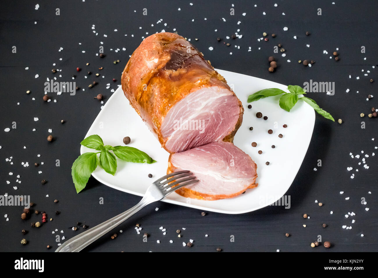 tasty homemade ham Stock Photo - Alamy