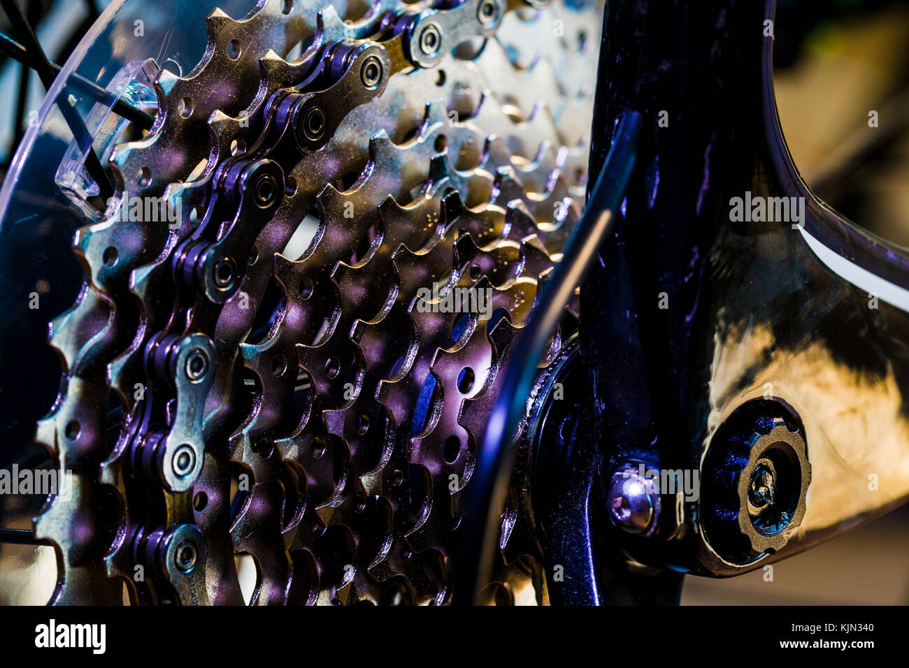 BERLIN, GERMANY - June 06, 2016: Details of the mountain bike MTB ...