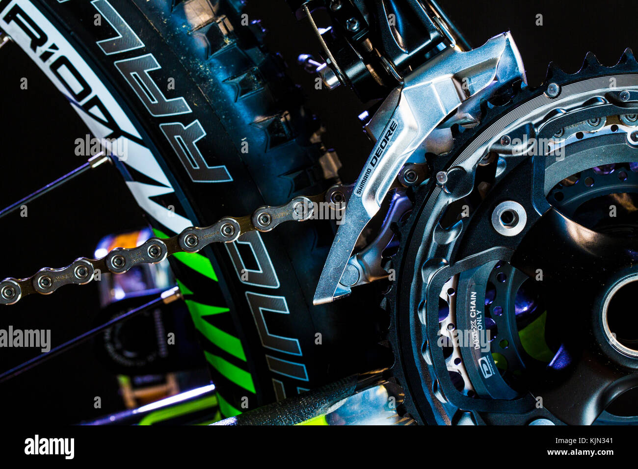 BERLIN, GERMANY - June 06, 2016: Details of the mountain bike MTB ...