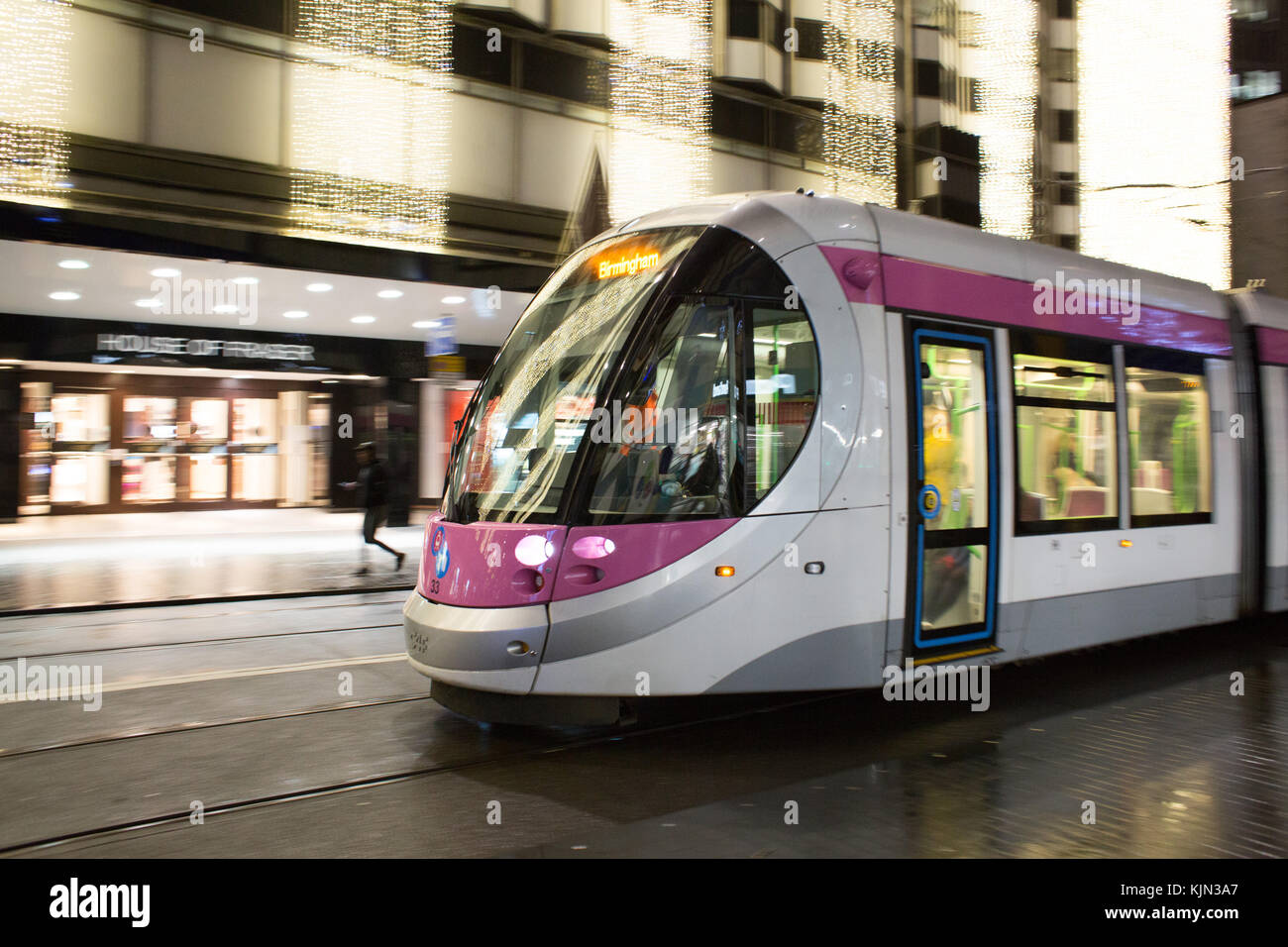 Birmingham city centre tram hi-res stock photography and images - Alamy