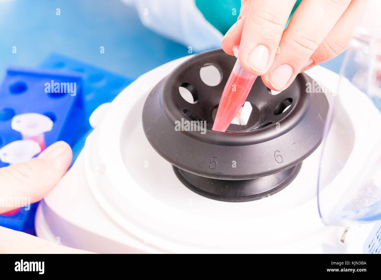 PCR test tubes and centrifuge Stock Photo - Alamy