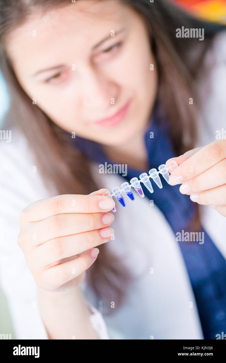 Young female technician in genetic laboratory with PCR Stock Photo - Alamy Young female technician in genetic laboratory with PCR Stock Photo - Alamy