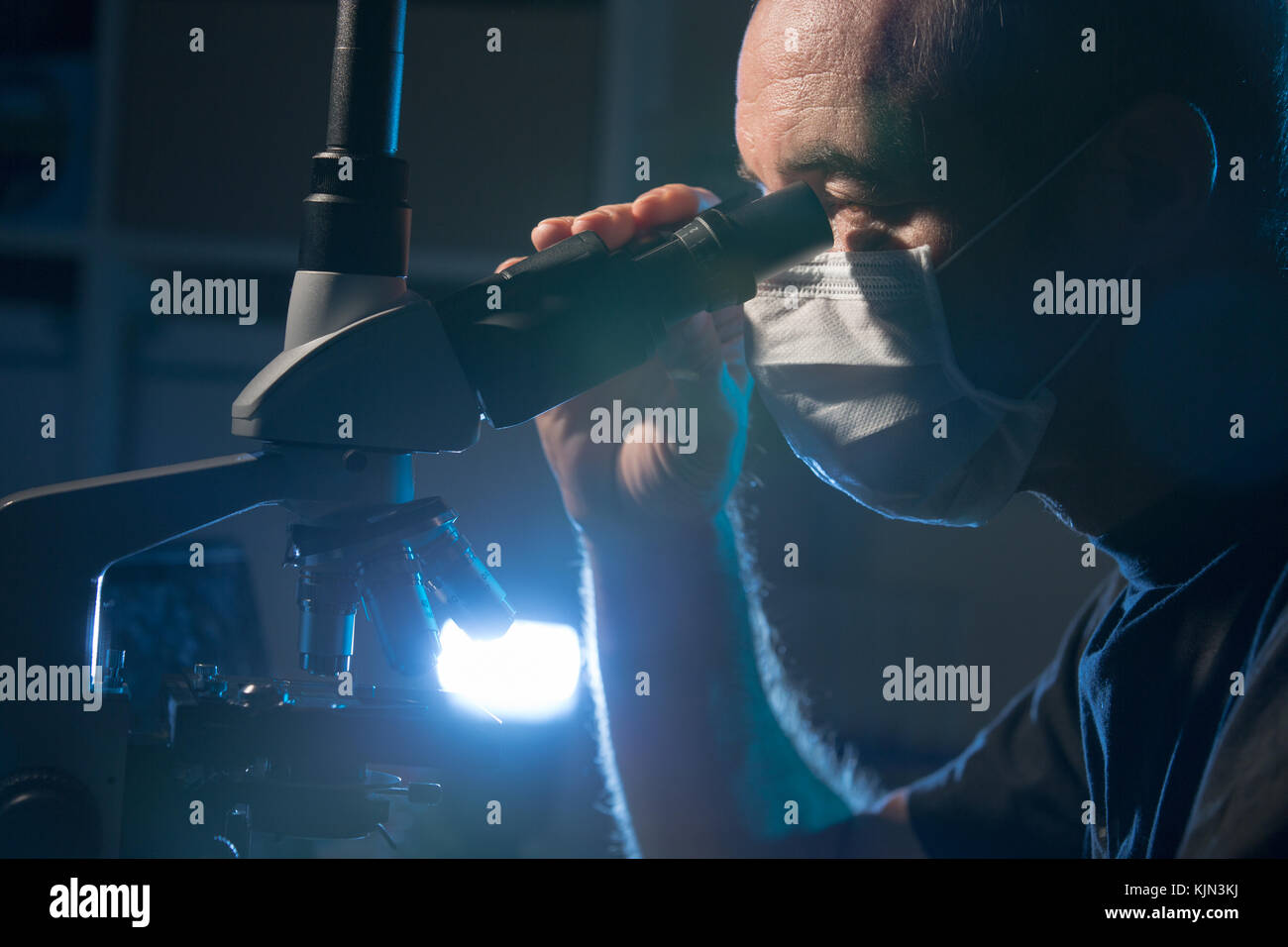 Doctor examines patient tissue samples Stock Photo - Alamy