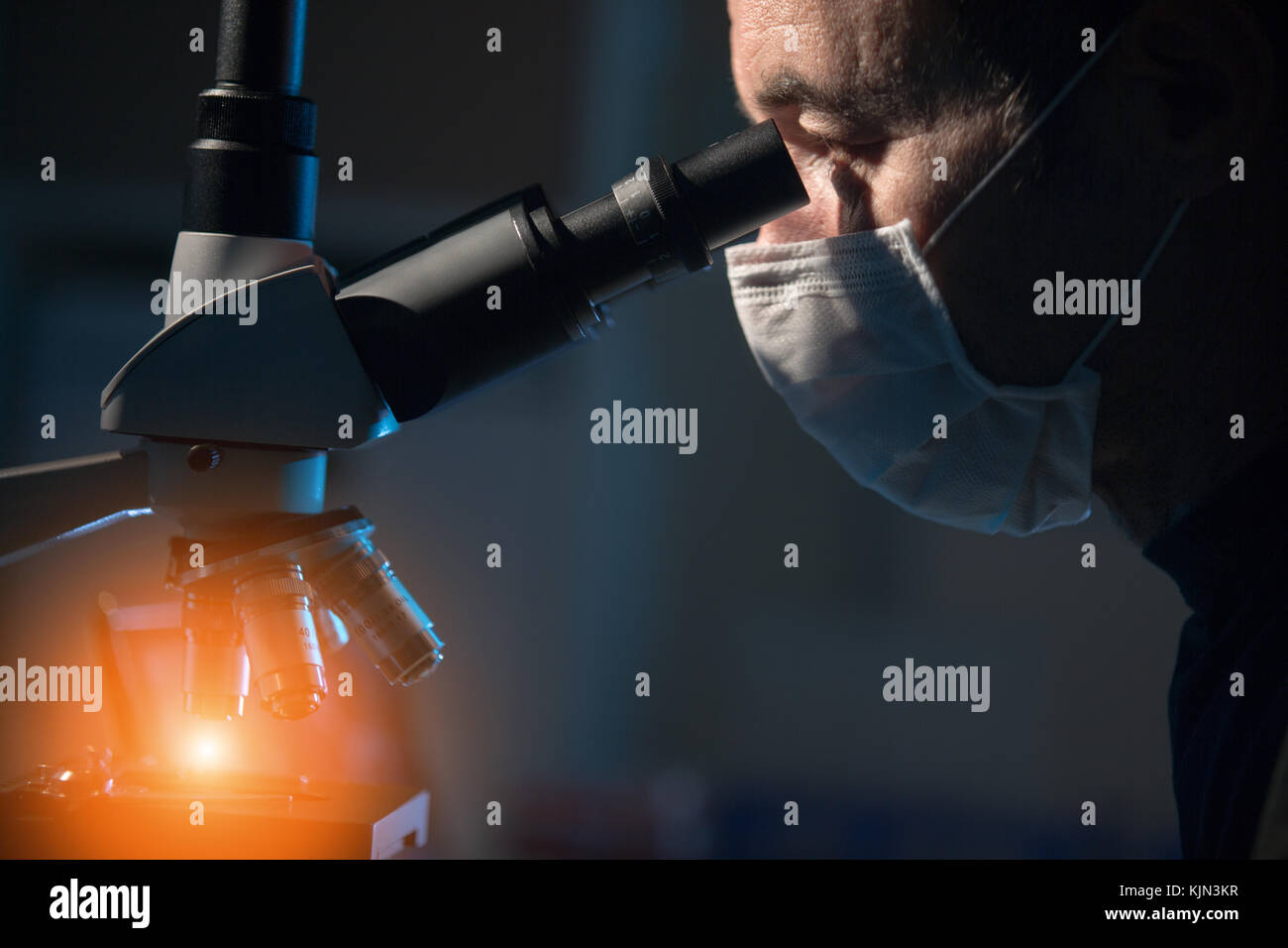 Doctor examines patient tissue samples Stock Photo - Alamy
