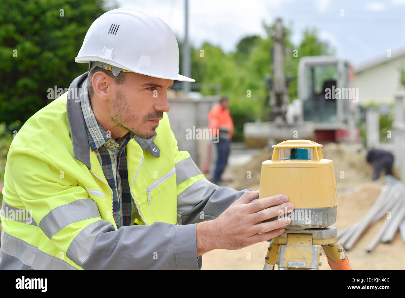 Land survey surveyor machine hi-res stock photography and images - Alamy