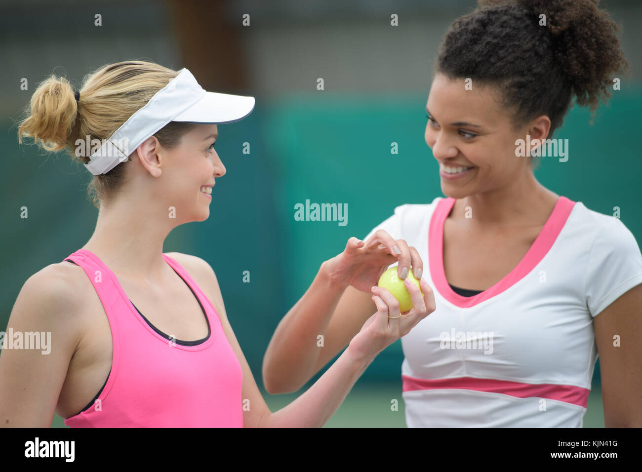 women and tennis ball Stock Photo - Alamy