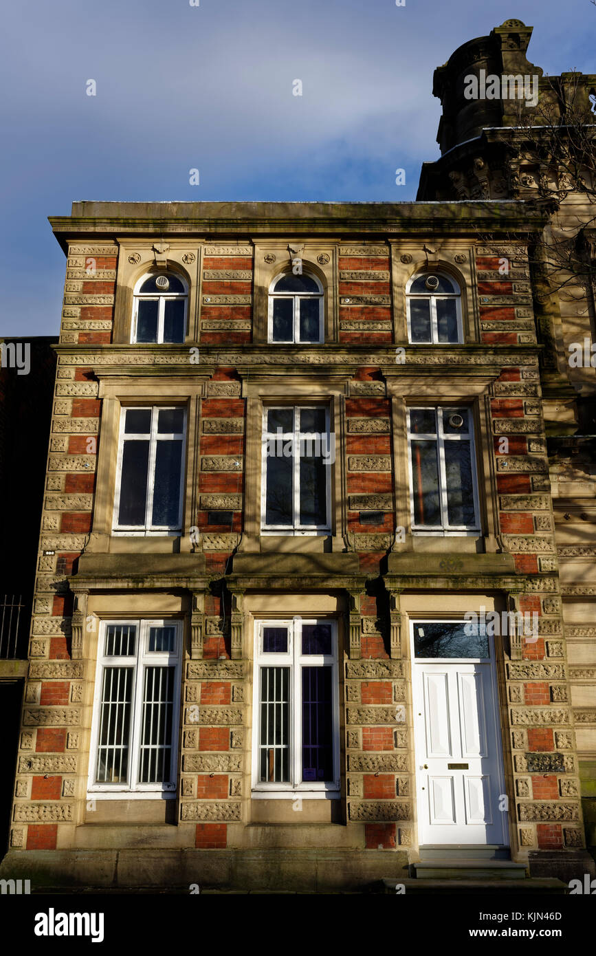 Bank chambers, Grade 11 listed three bay, three storey red brick and ...