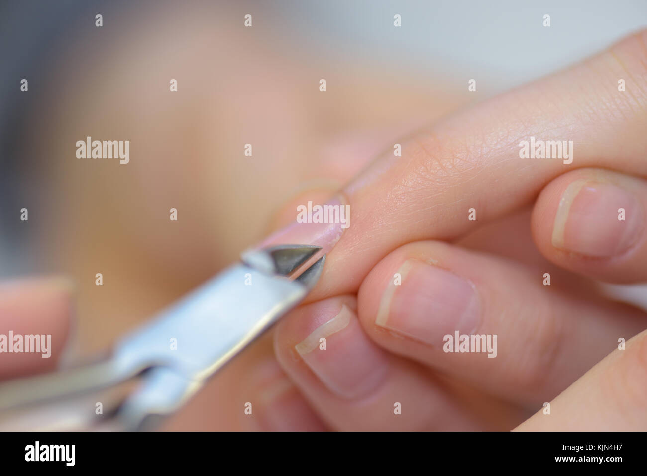 Cutting nails on man hi-res stock photography and images - Alamy