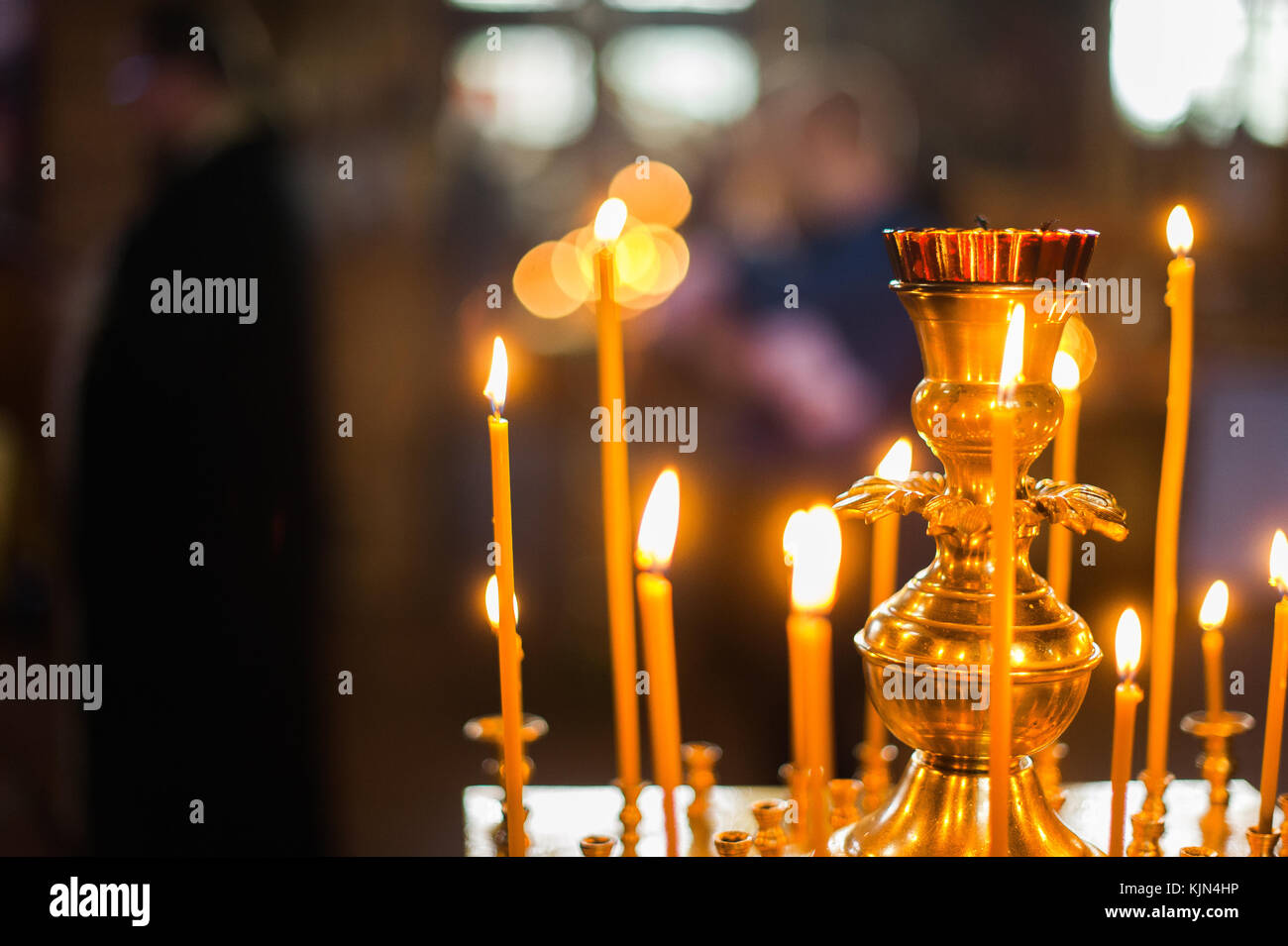 Interior Of Belarussian Orthodox Church In Easter In Gomel, Belarus ...