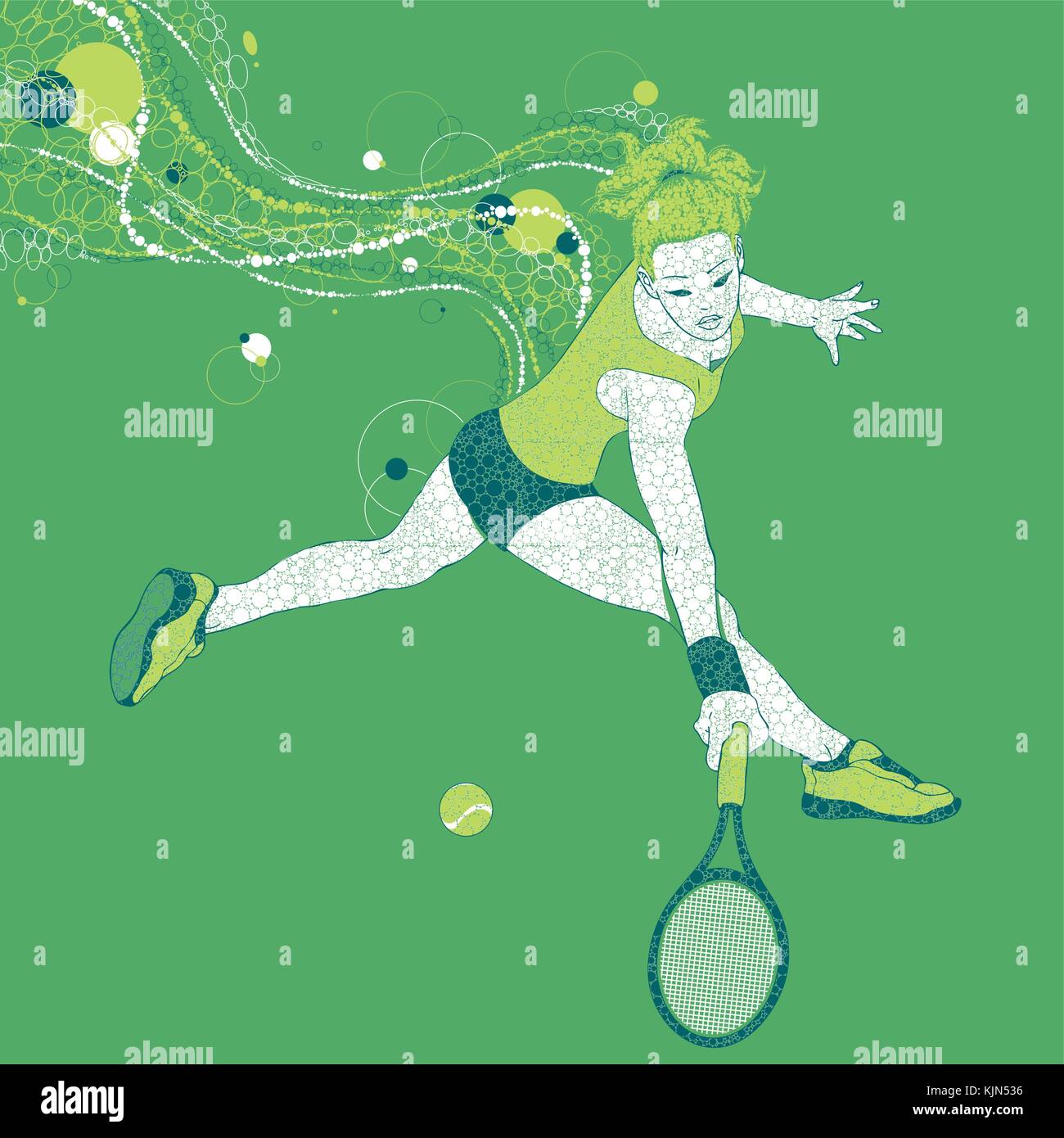 Tennis player with a graphics trail Stock Vector Image & Art - Alamy