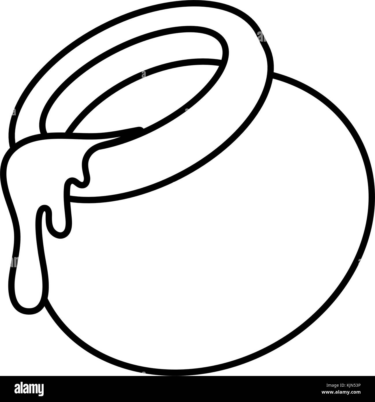 Jar icon in line Black and White Stock Photos & Images - Alamy