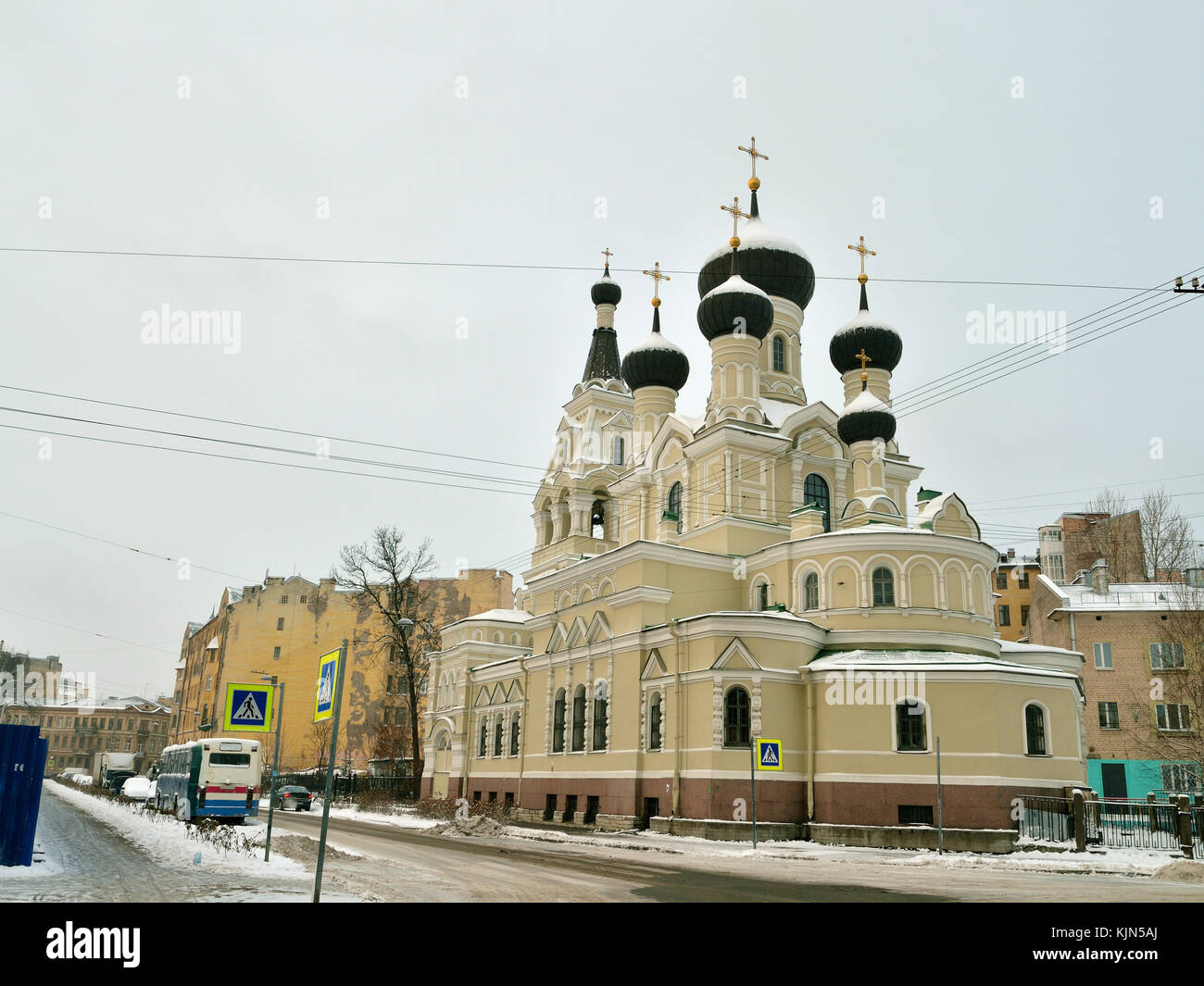 Beautiful Christian Church in harmony with the landscape of the city ...