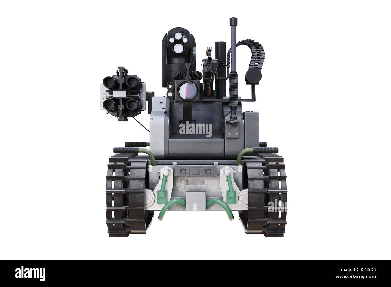 Military robot tank, front view Stock Photo - Alamy