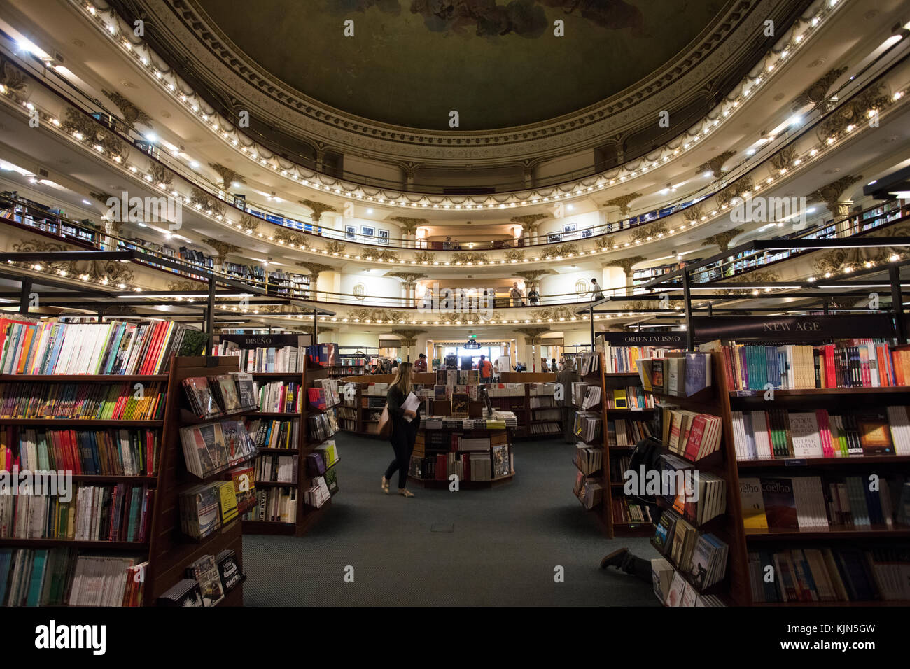 BUENOS AIRES, ARGENTINA - NOVEMBER 2017 - View from the first floor of ...