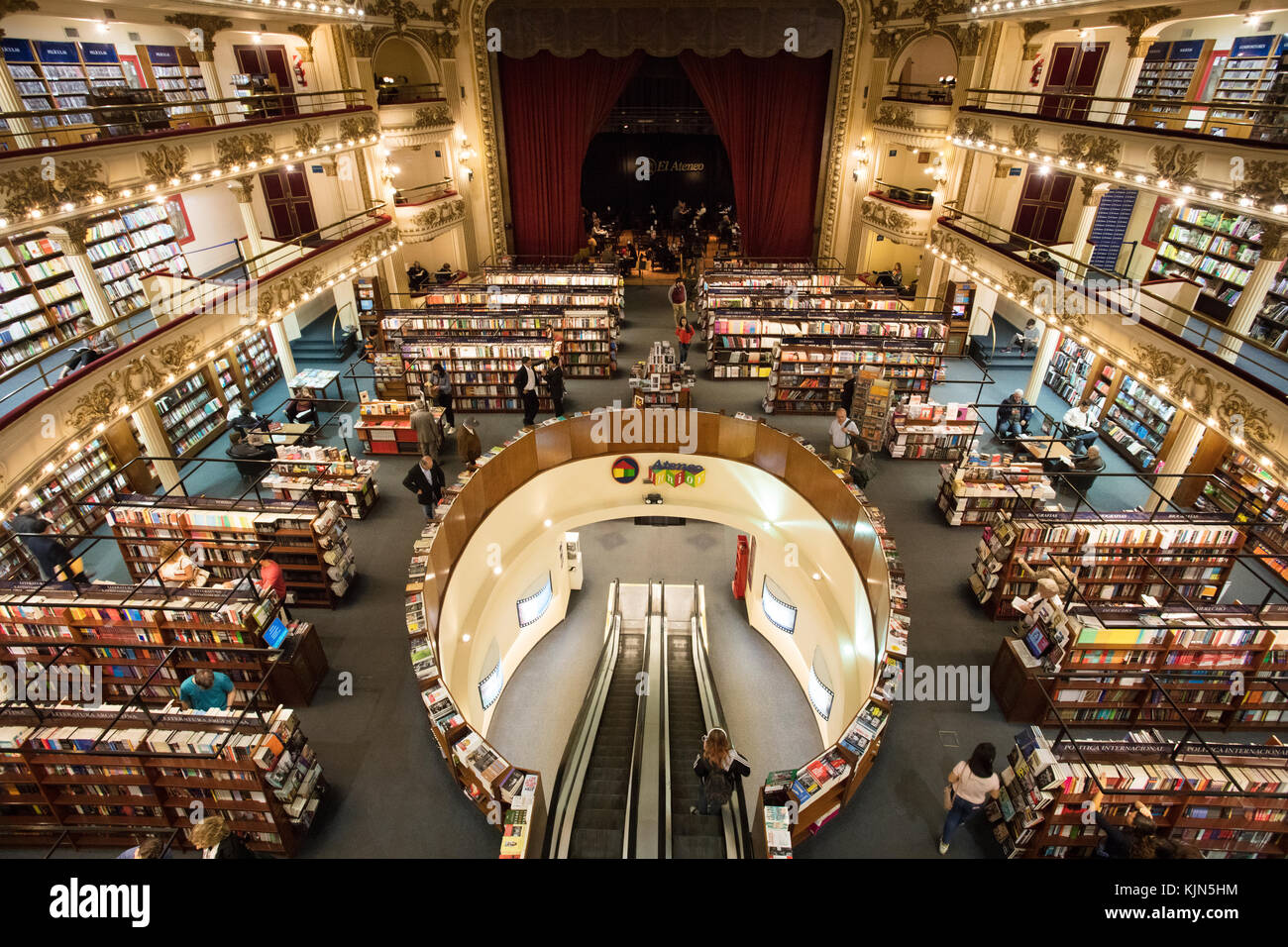 BUENOS AIRES, ARGENTINA - NOVEMBER 2017 - View from the second floor of ...