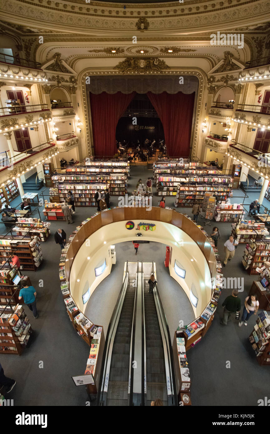 BUENOS AIRES, ARGENTINA - NOVEMBER 2017 - View from the second floor of ...
