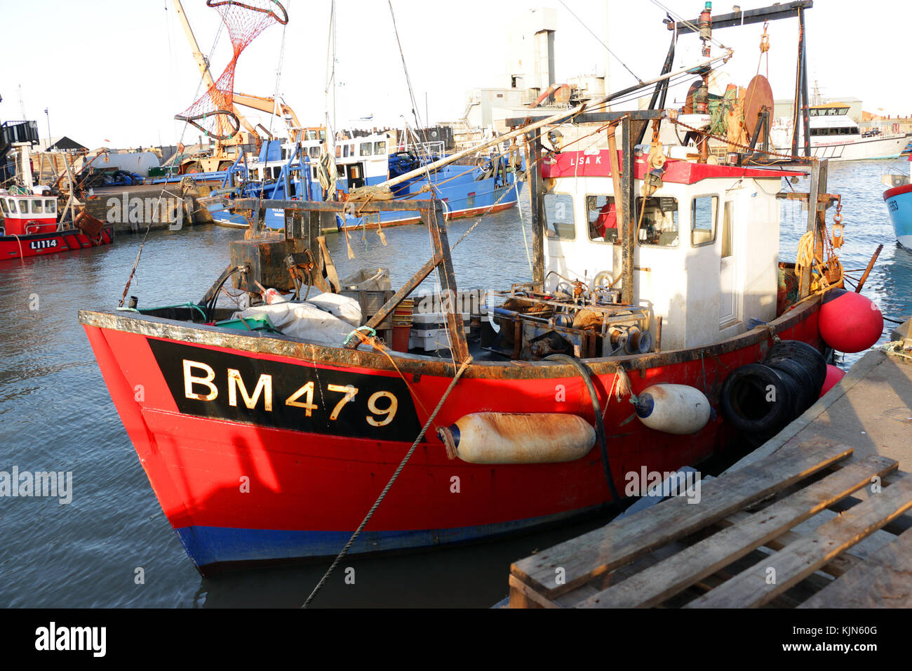 Fishing boat Whitstable in harbour Stock Photo - Alamy