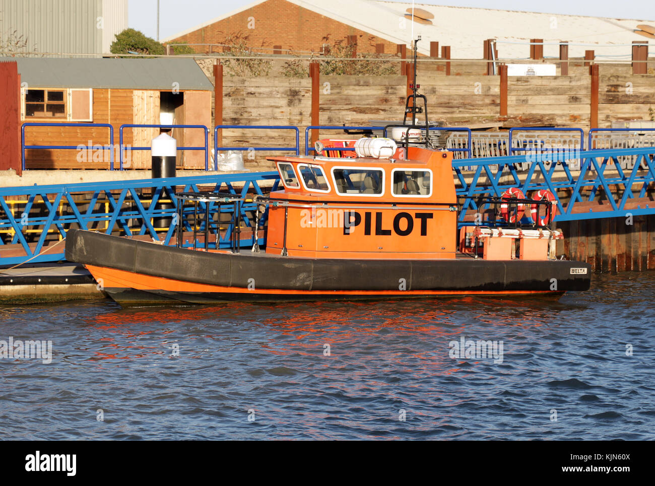 Harbour Pilot boat at Whitstable Stock Photo - Alamy