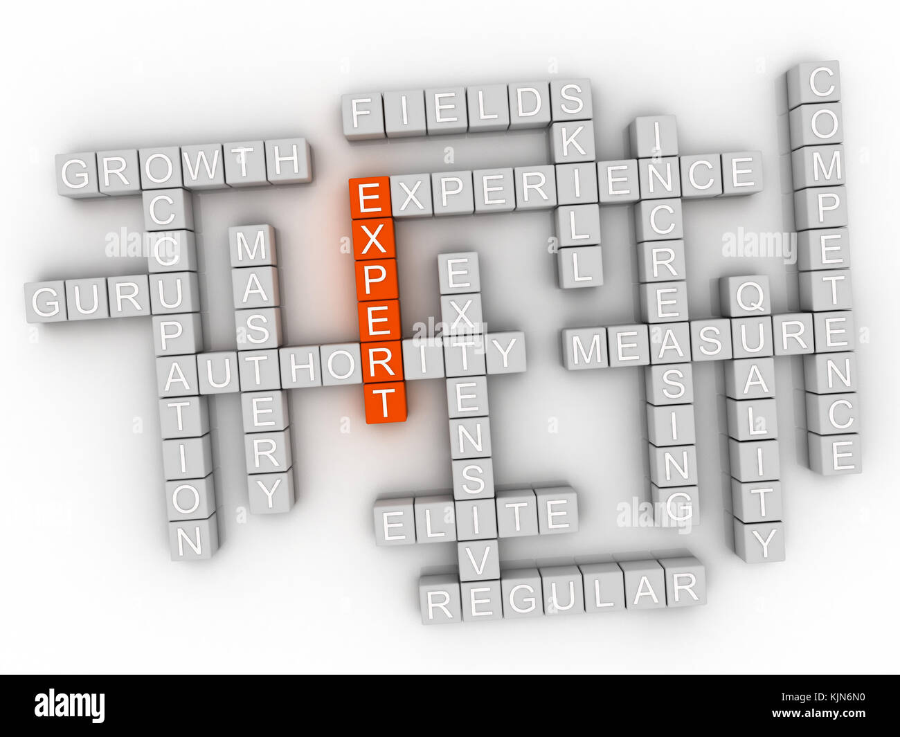 3d Expert Concept word cloud Stock Photo - Alamy