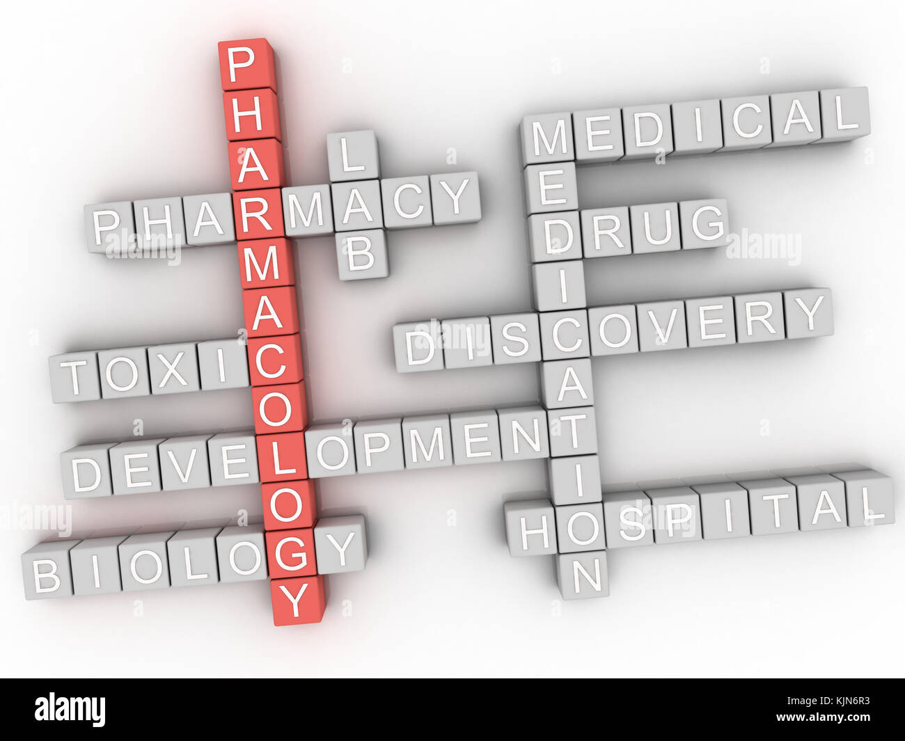 3d Pharmacology Concept word cloud Stock Photo - Alamy