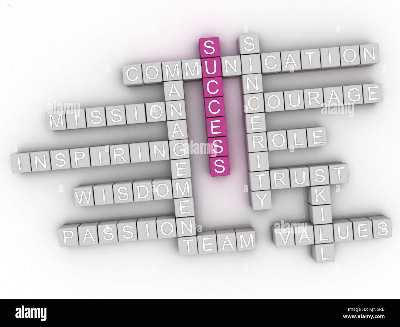3d Success Concept word cloud Stock Photo - Alamy