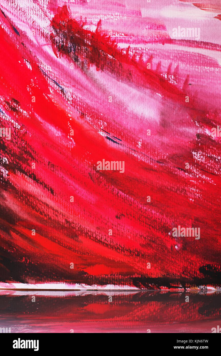 Abstract kinds of paintings with strong expressive and informal colours ...