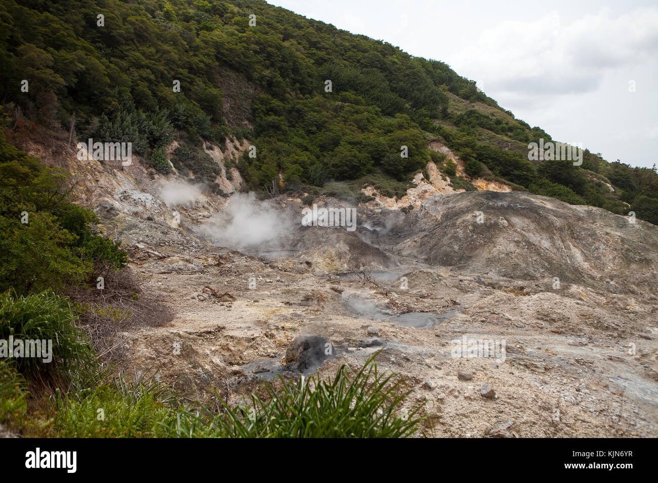 La Soufriere Drive-In Volcano, St. Lucia Stock Photo - Alamy