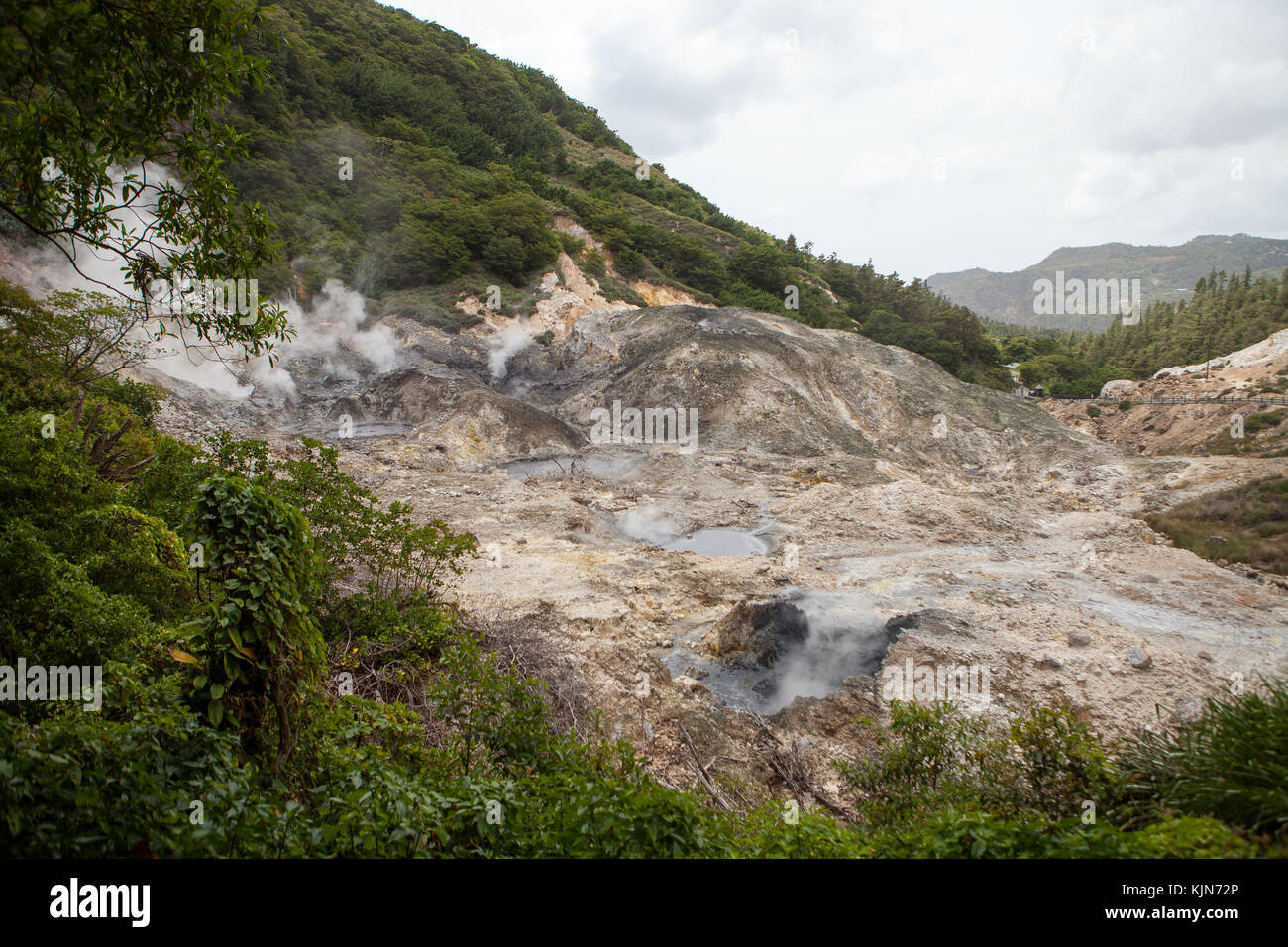 La Soufriere Drive-In Volcano, St. Lucia Stock Photo - Alamy