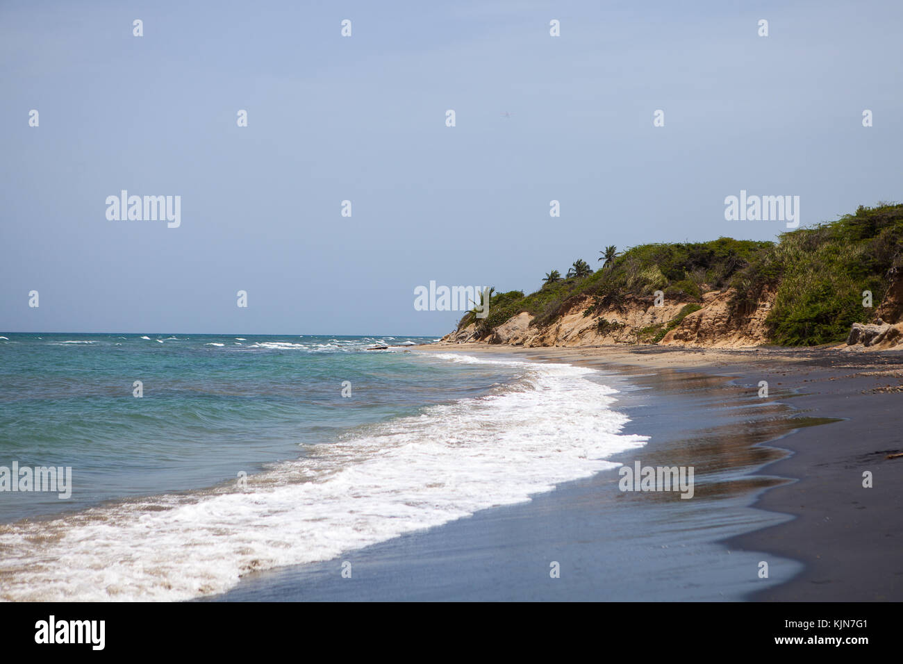 Playa Negra, Black Sand Beach, Vieques, Puerto Rico Stock Photo - Alamy