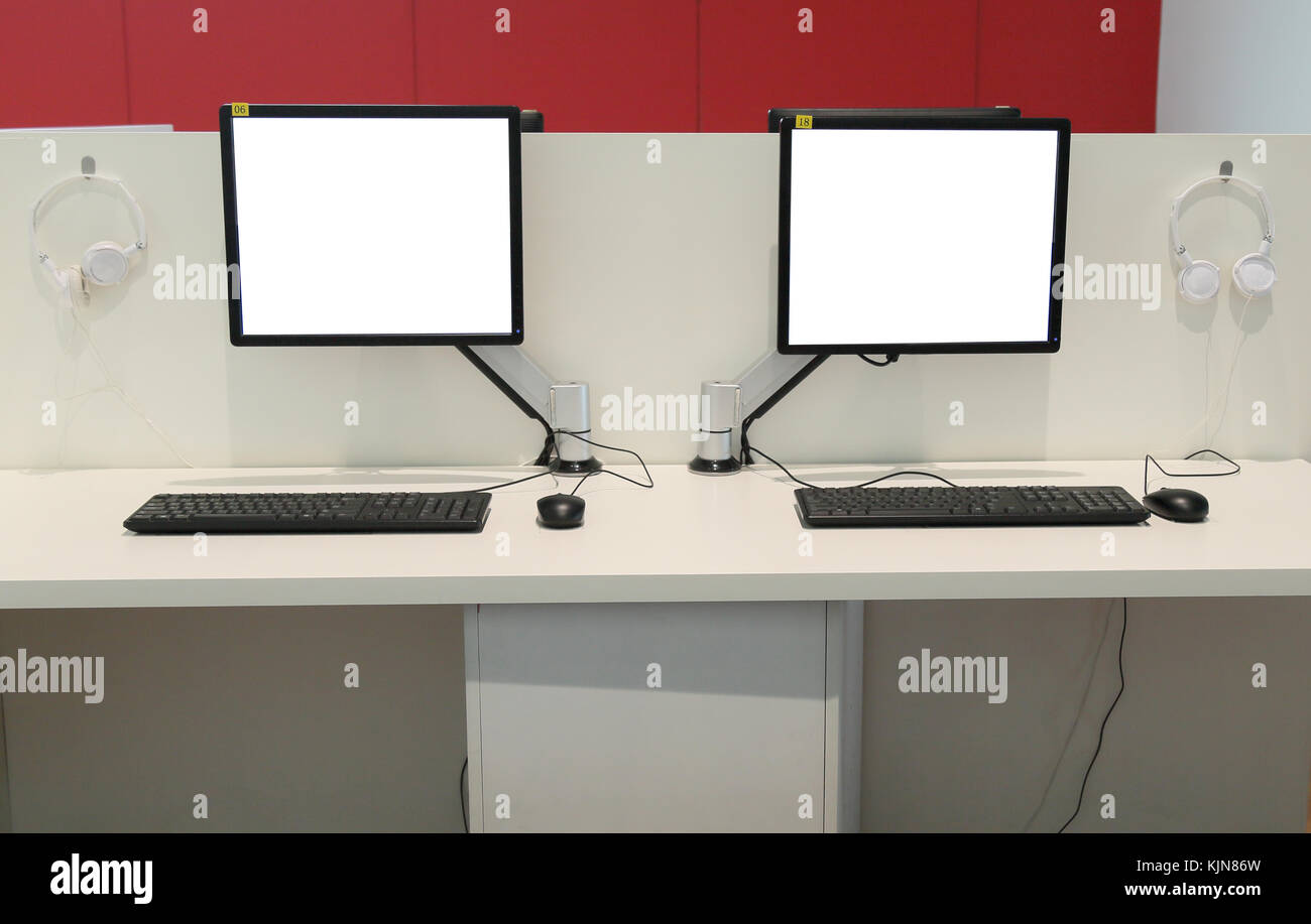 Digital Reading Room Stock Photo - Alamy