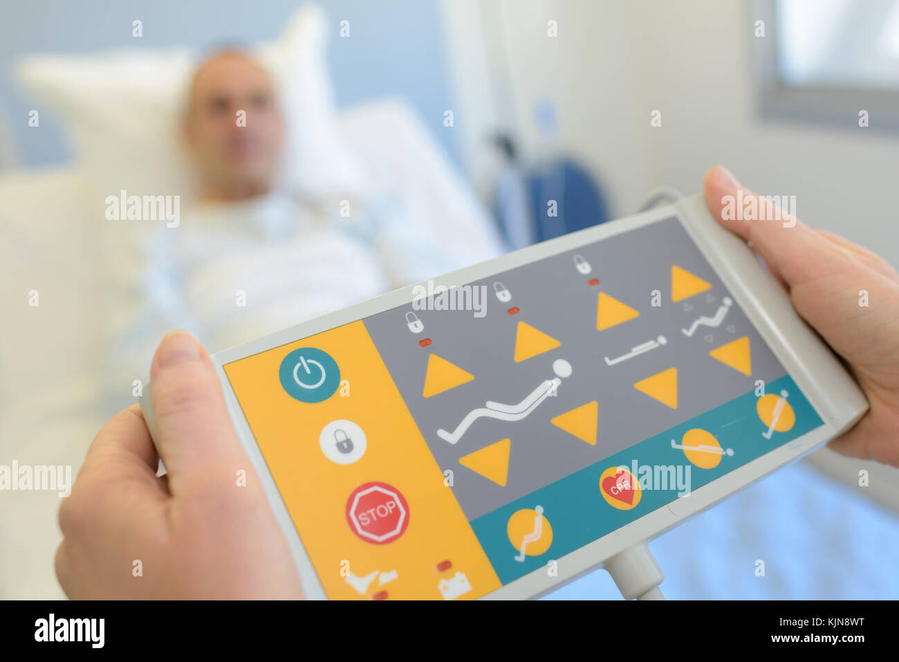 remote control of patient bed in the hospital Stock Photo - Alamy