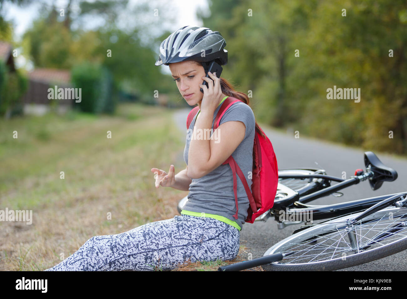 After falling from bike accident hi-res stock photography and images ...