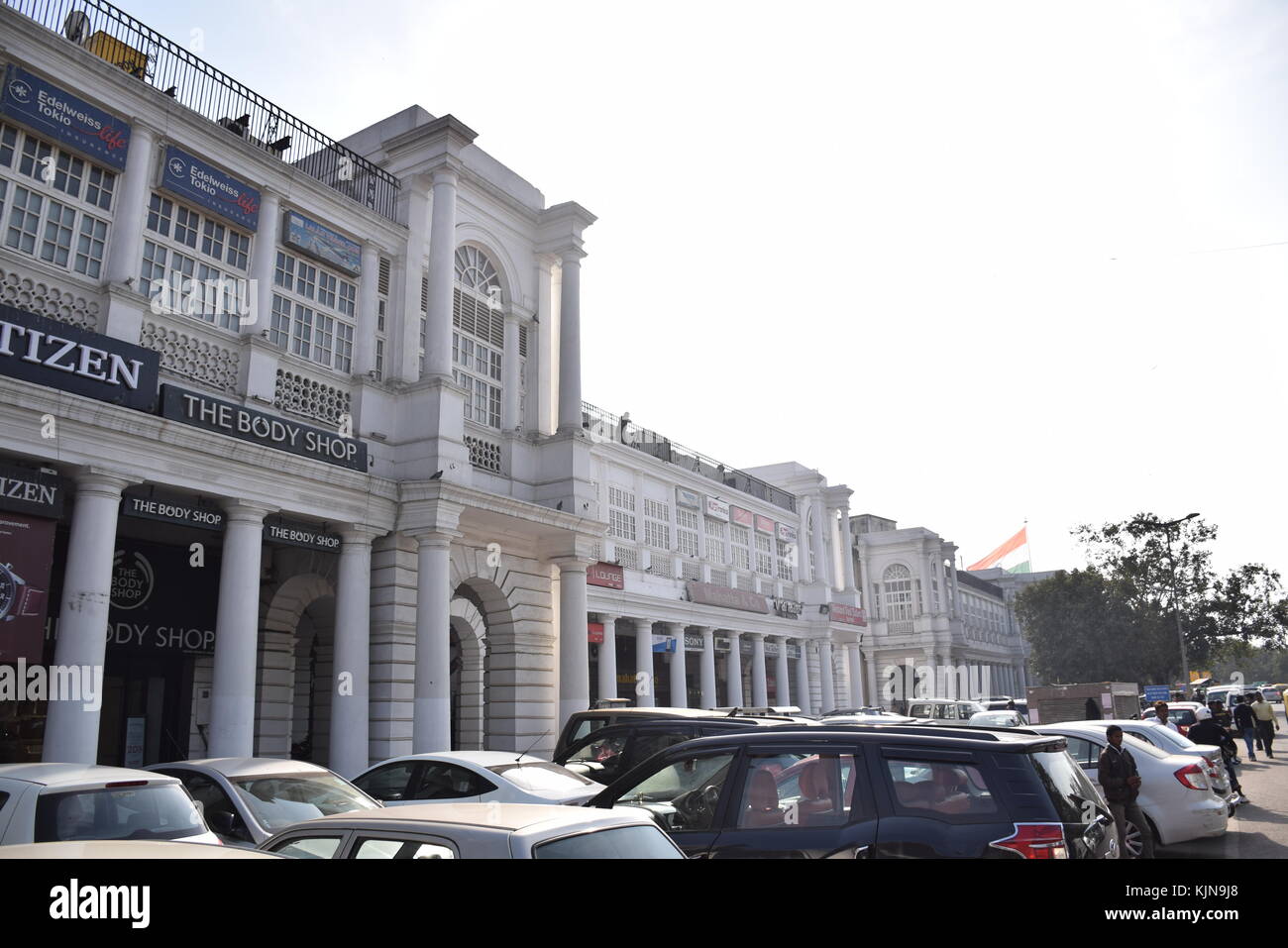 View of Connaught Place, one of the most important commercial and ...